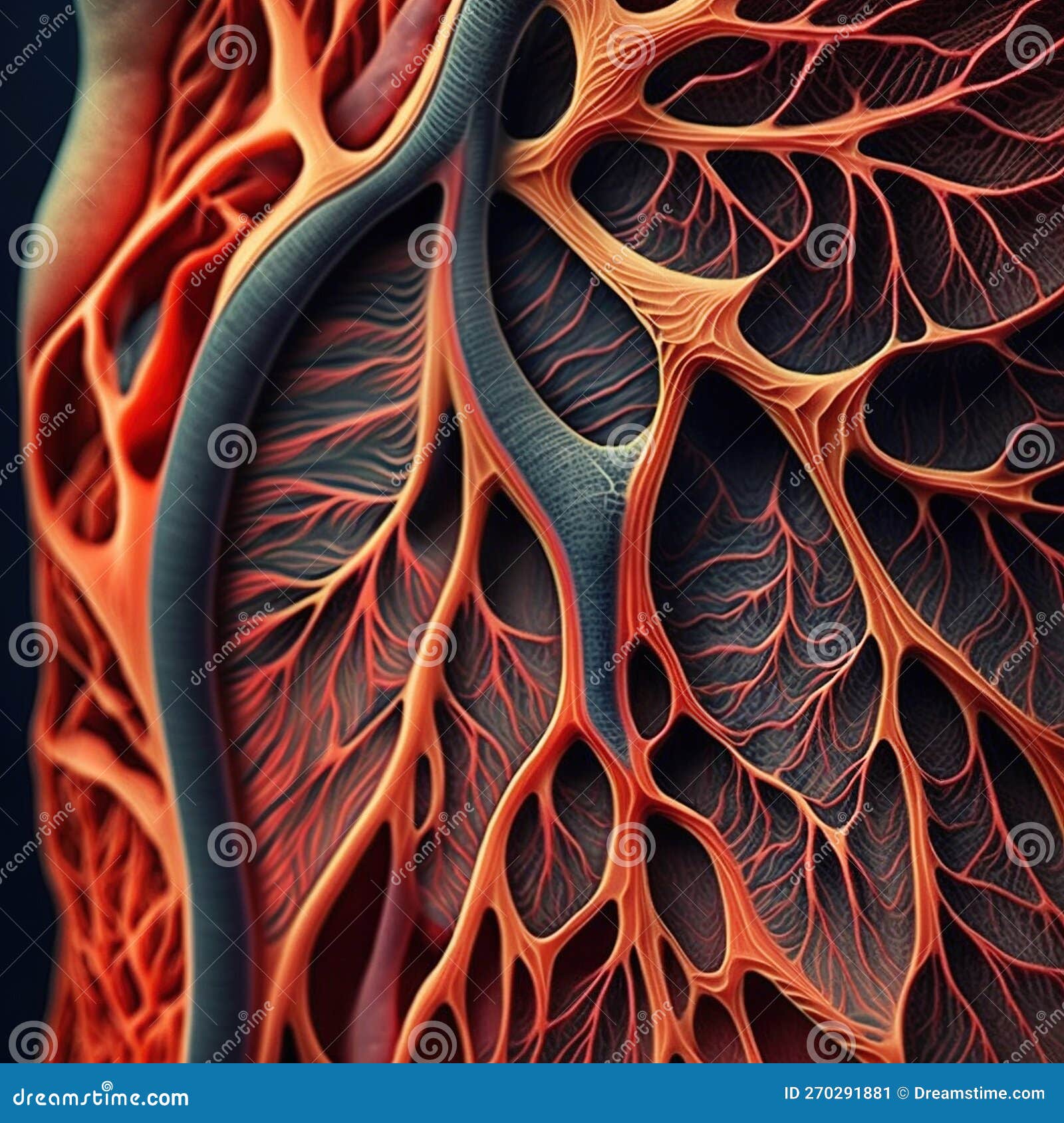 Macro veins tissues stock illustration. Illustration of white - 270291881