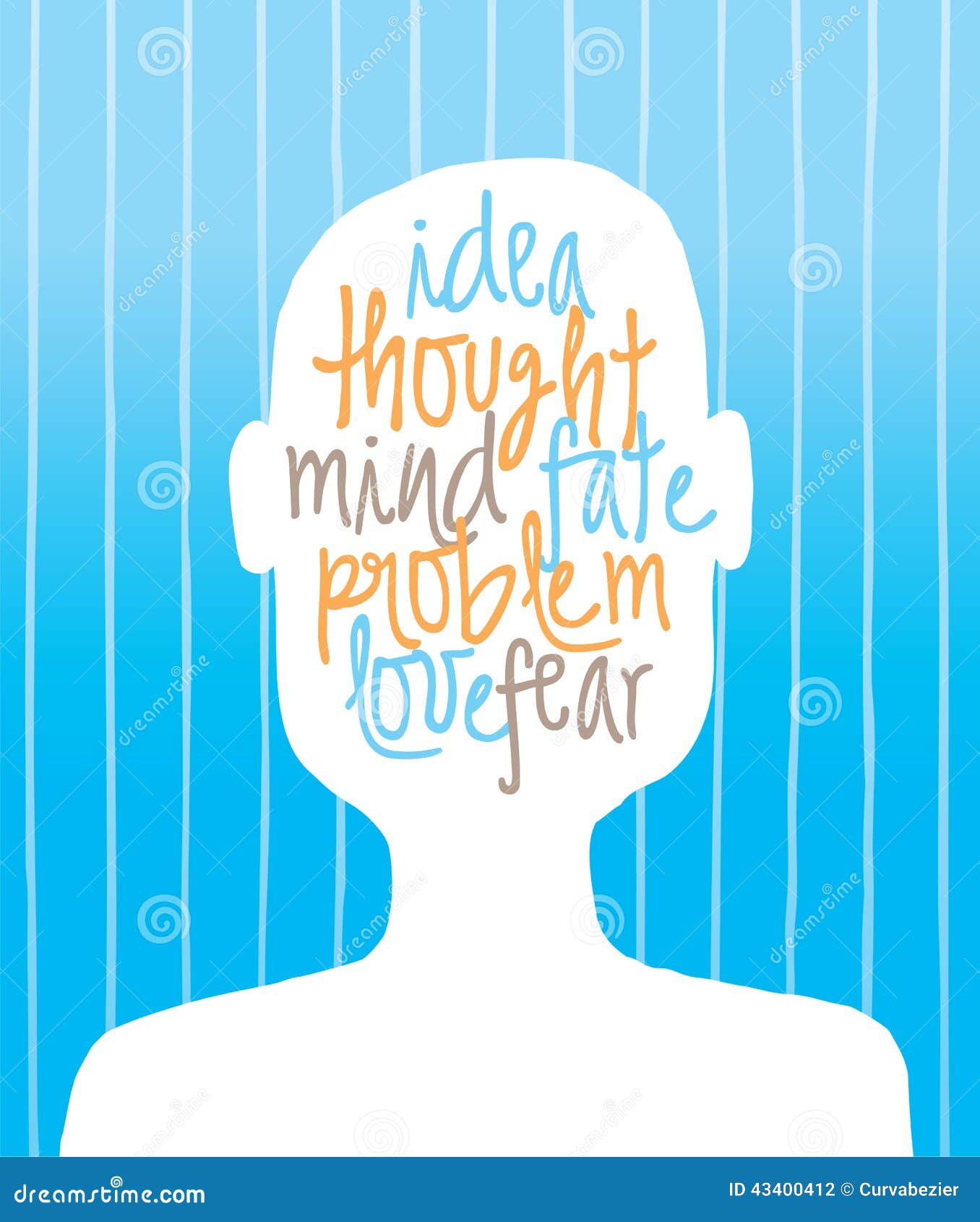 Inside A Human Brain Philosophy Vector Illustration | CartoonDealer.com ...