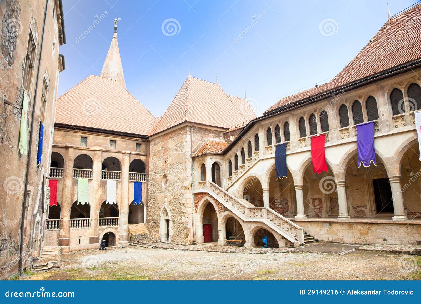 Inside of the Hunyad Castle. Romania Stock Photo - Image of corvin ...