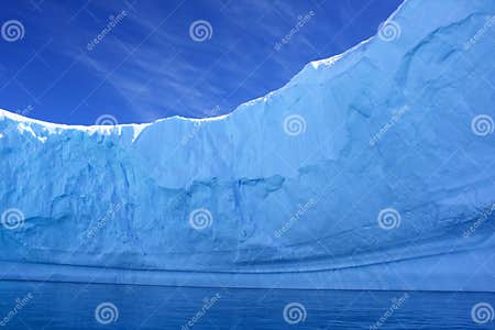 Inside an Iceberg, Antarctica Stock Image - Image of natural, southern ...