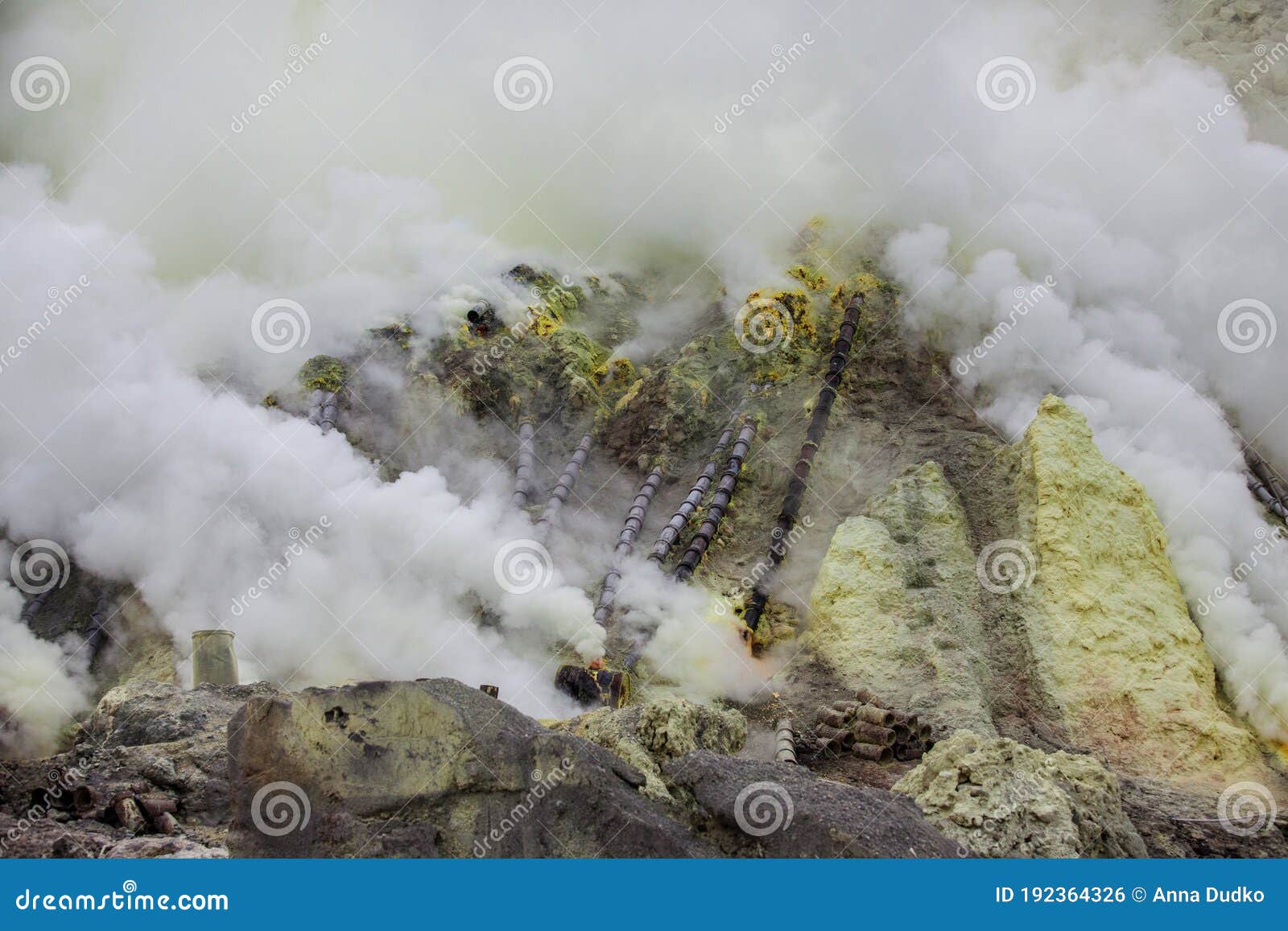 Inside Ijen Volcano, Java, Indonesia Stock Photo - Image of kawah ...