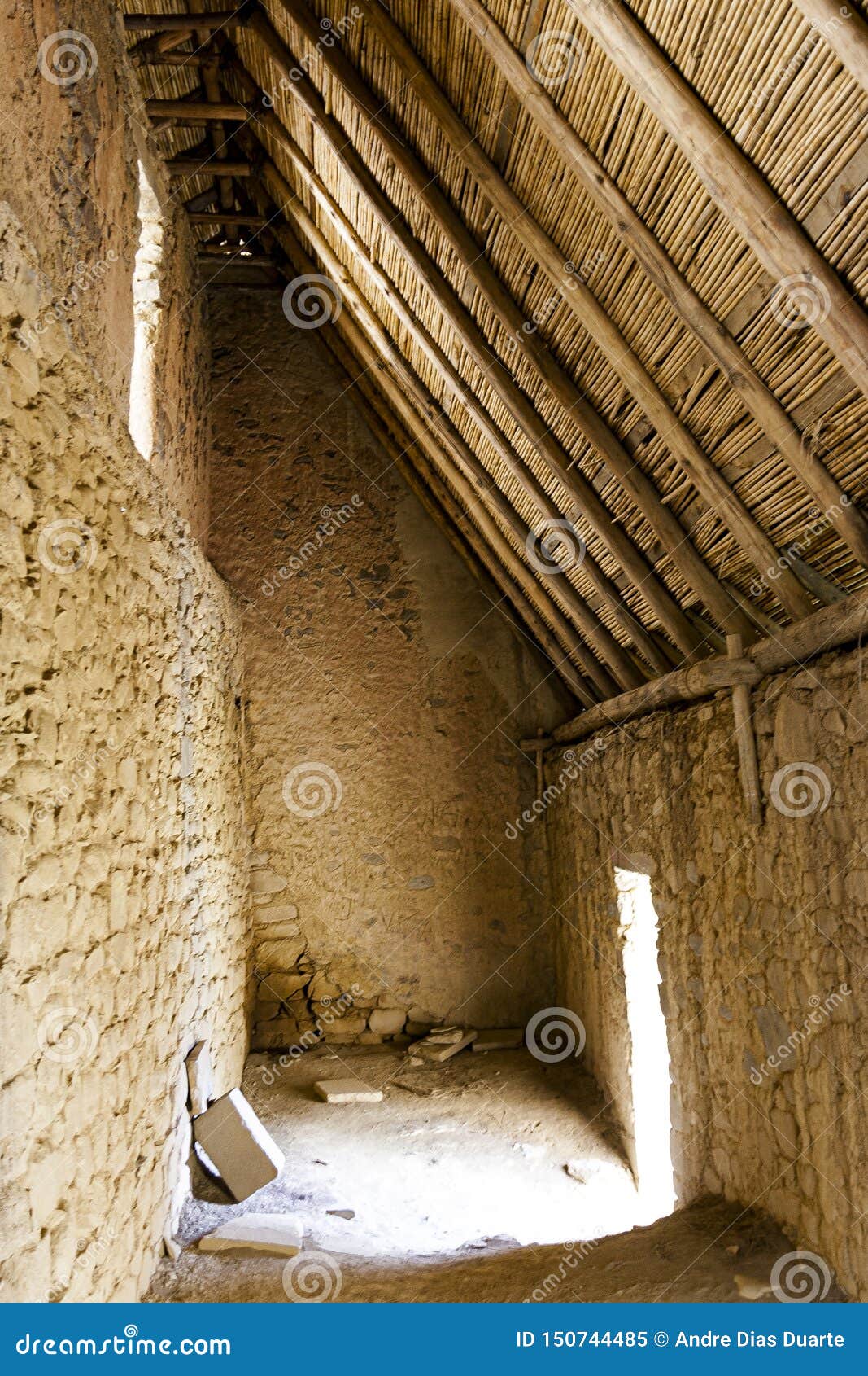 Inside an Inca Storage House Stock Image - Image of historical ...
