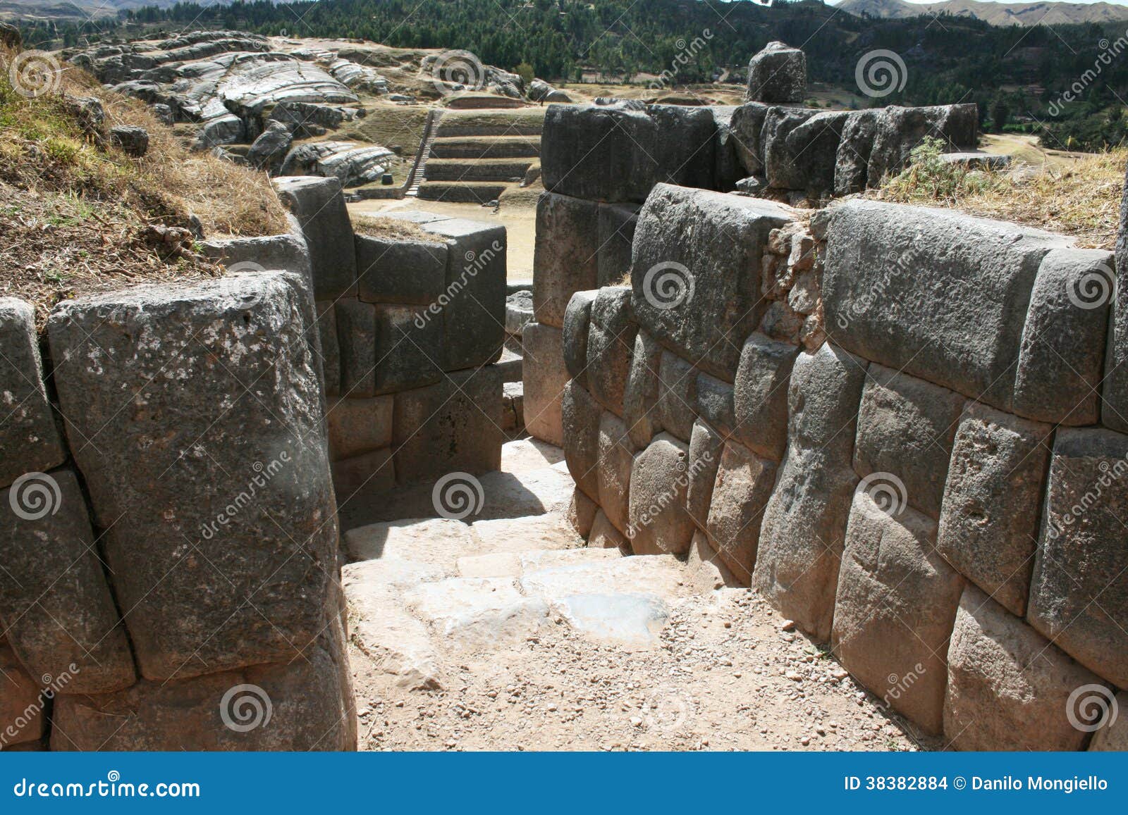 Inside incas fort stock photo. Image of fort, stones - 38382884