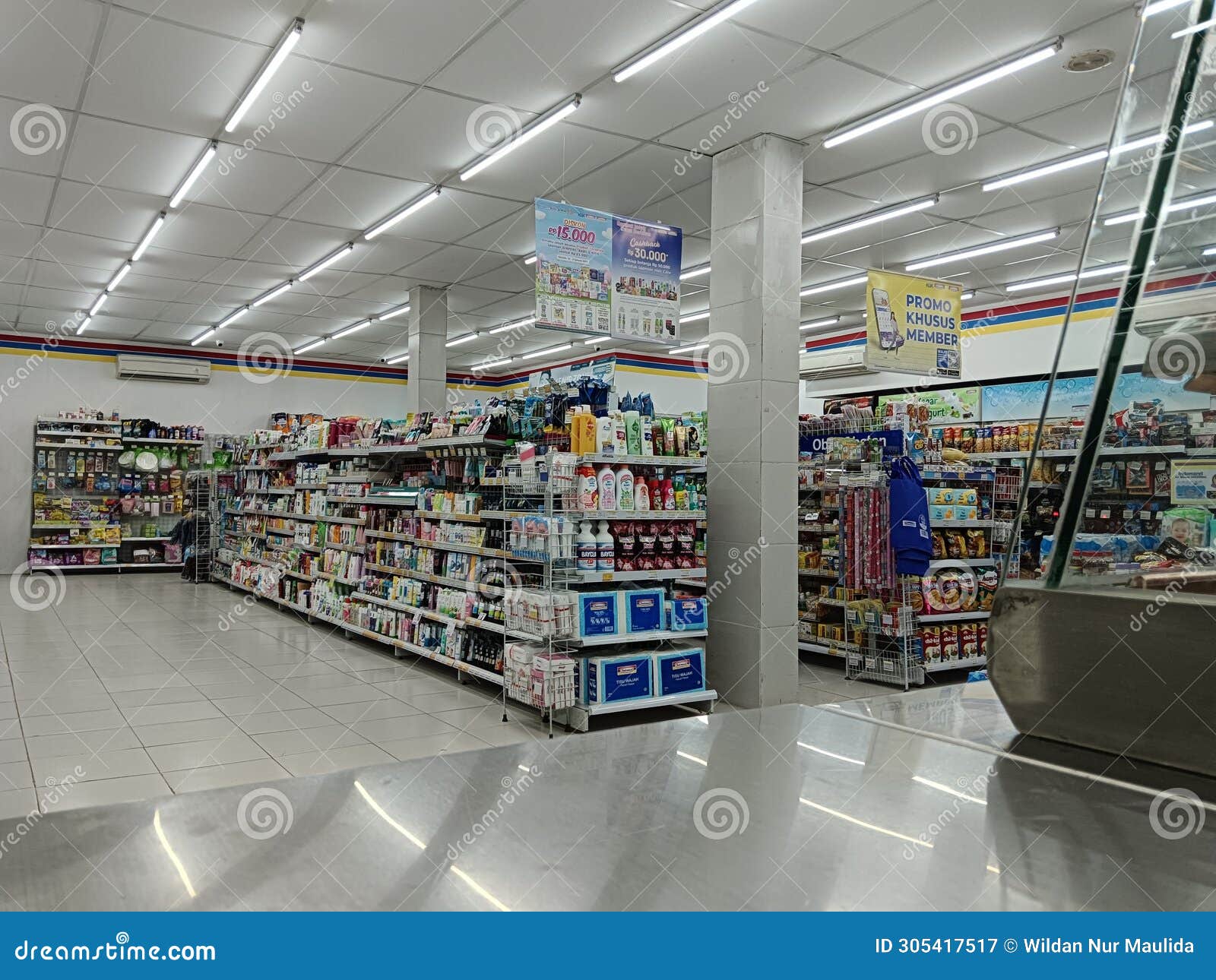 Inside the Indonesian Minimarket Shop Indomaret Editorial Photography ...
