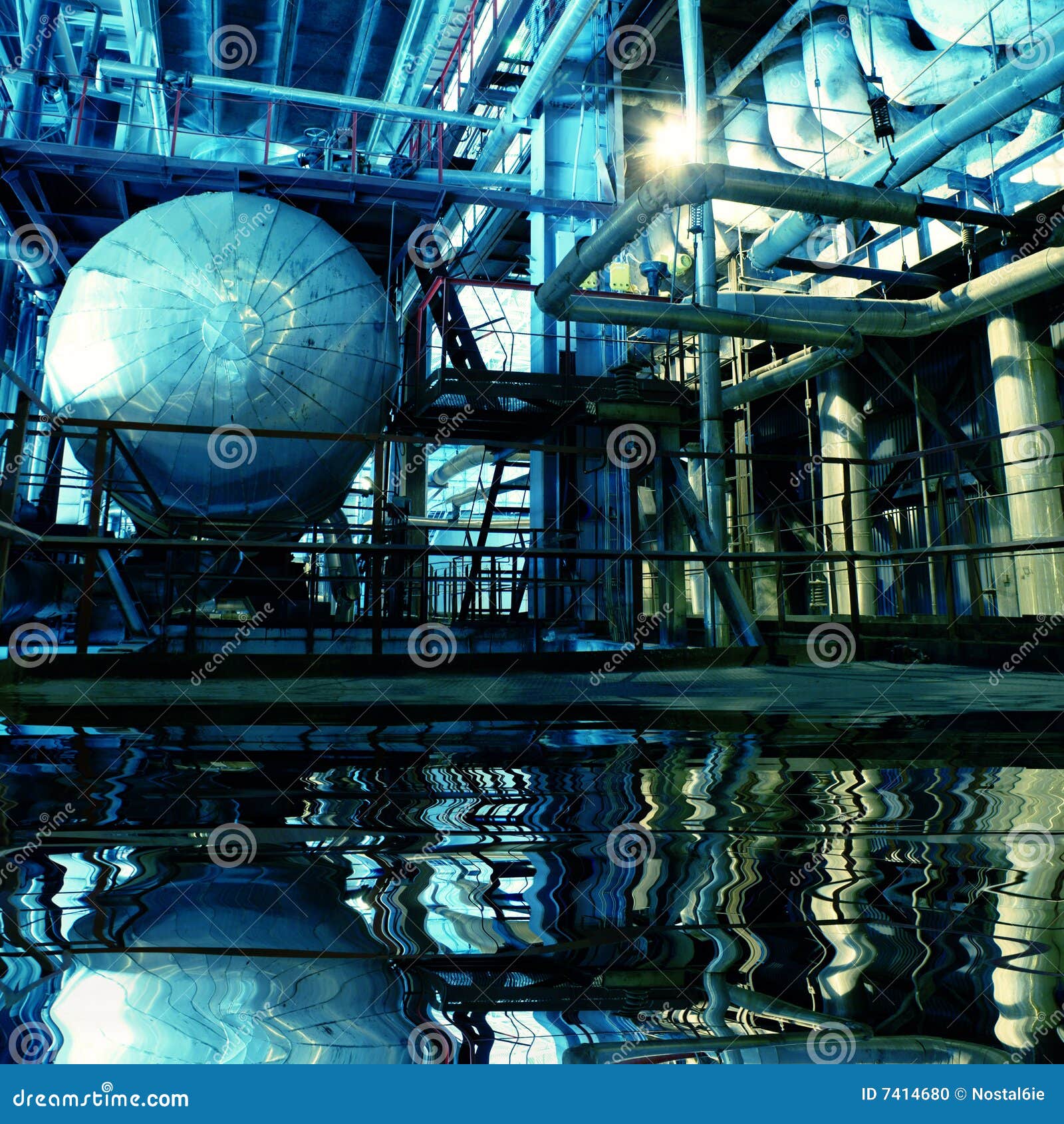 Industrial Power Plant With Multiple Electrical Power Transformers ...