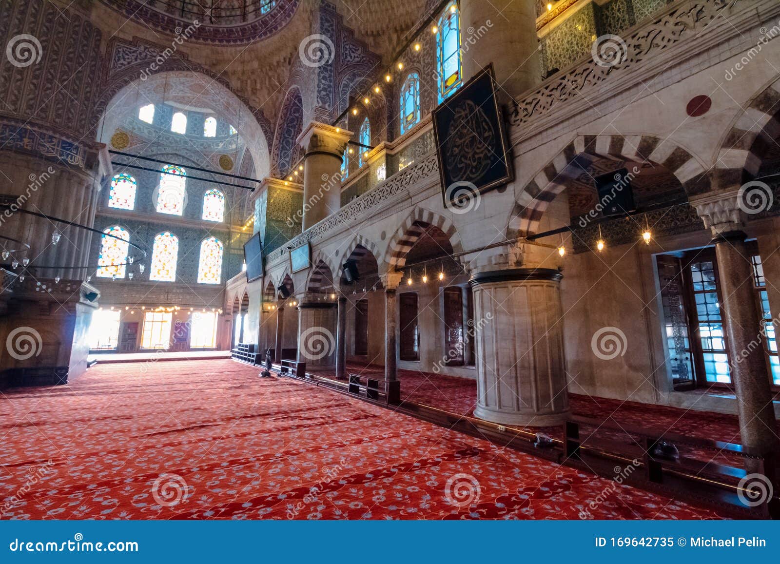 Inside Interior of Blue Mosque Editorial Image - Image of architecture ...