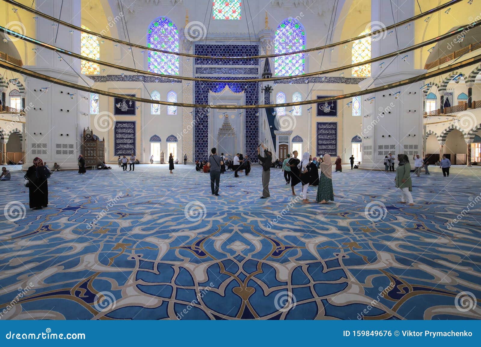 Inside Interior of Camlica Mosque Editorial Photo - Image of landmark ...