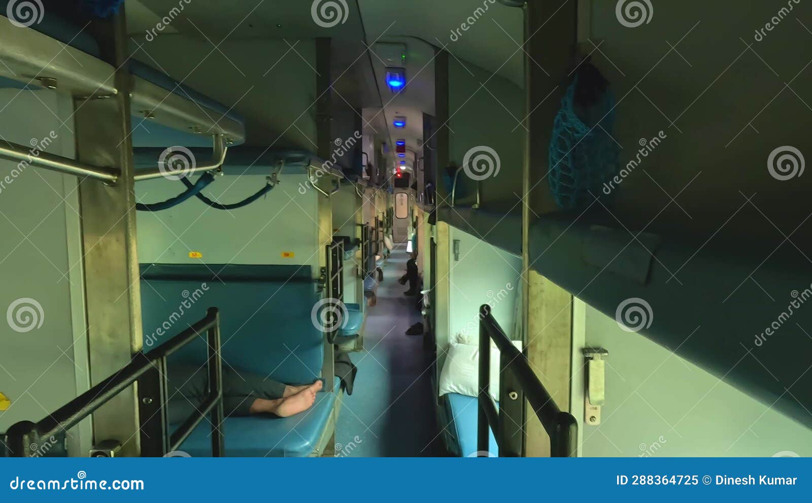Inside Interior of a Sleeper Class Coach of the Indian Railway High ...