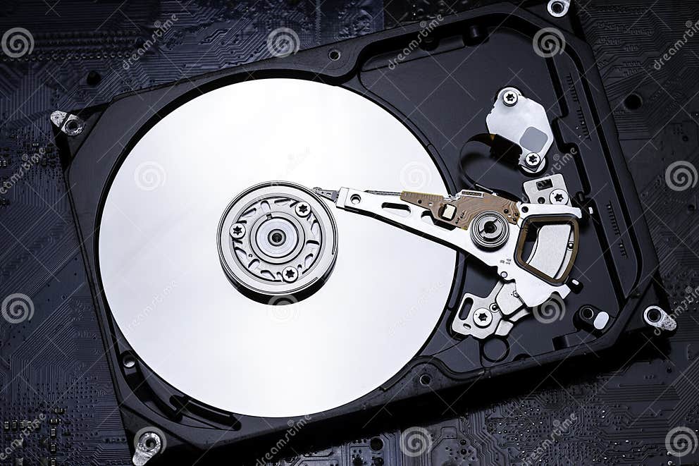 Inside of Internal Hard Drive HDD. Dismantle from the Computer. Backup ...