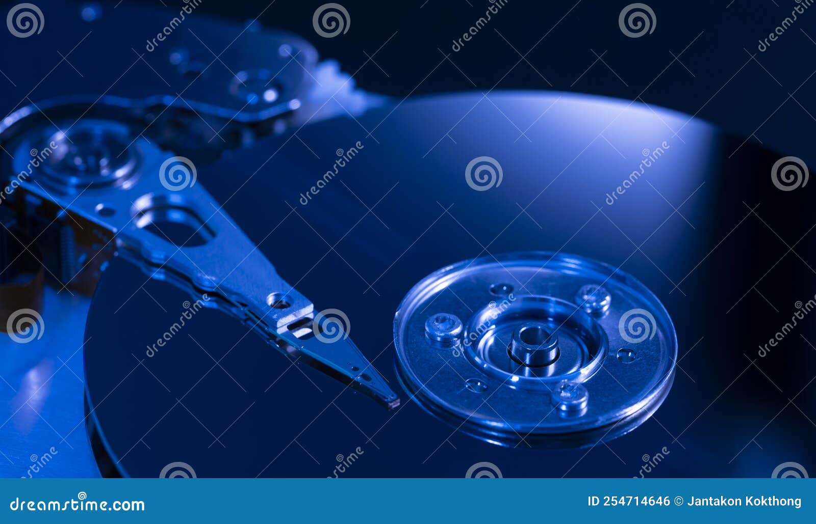 Inside of Internal Harddrive HDD , Disassembled Hard Drive from the ...