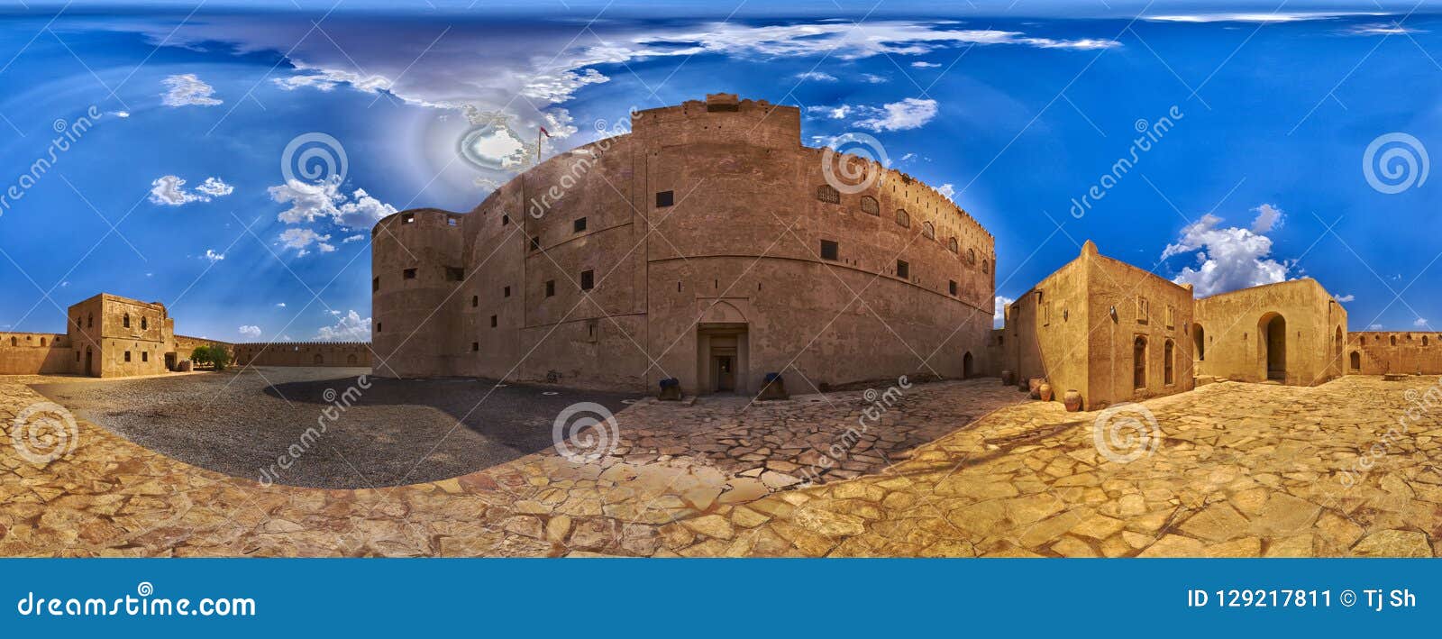 Inside Jabreen Fort stock image. Image of oriental, garrison - 129217811