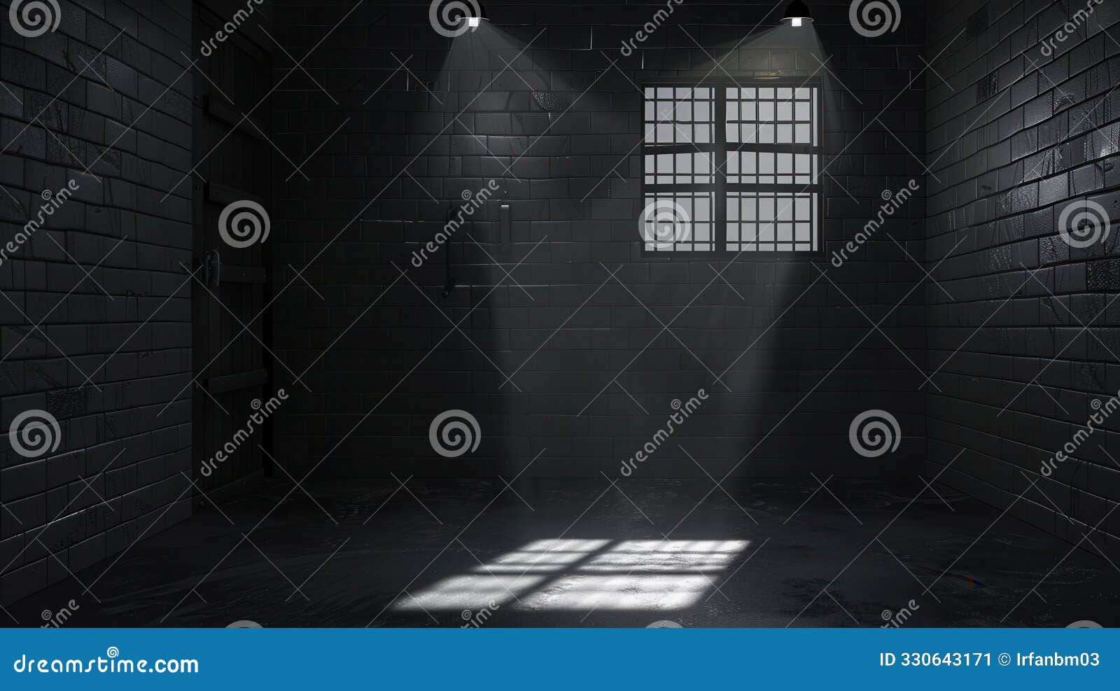 Inside a Jail Cell. Desolate Prison Environment Concept Stock Image ...