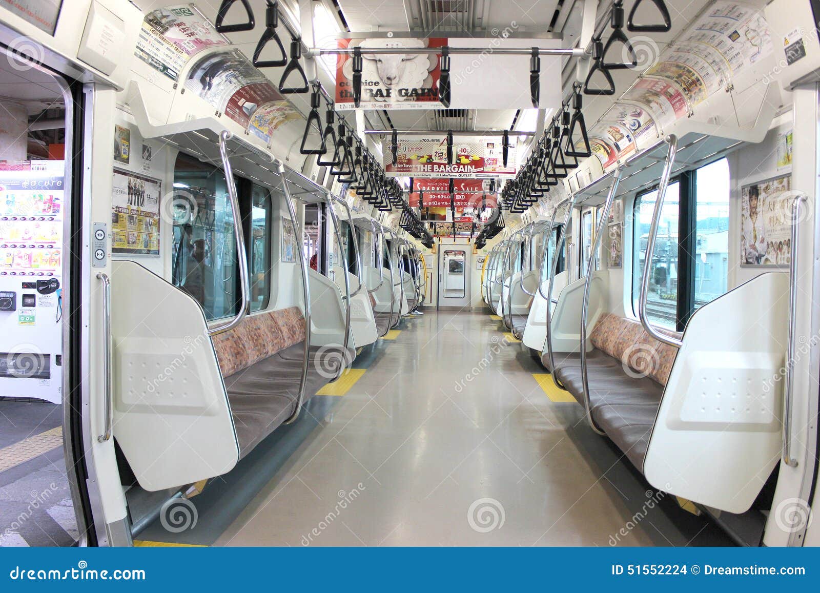 Inside of japanese train editorial stock image. Image of inside - 51552224
