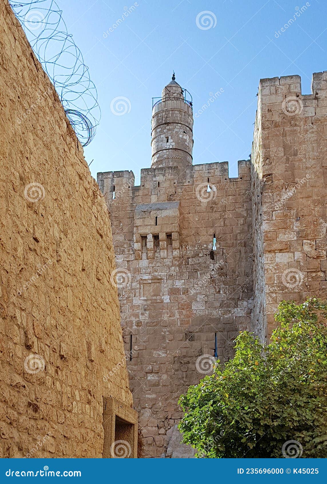 Inside of Jerusalem David Citadel and David Tower. Israel Stock Photo ...