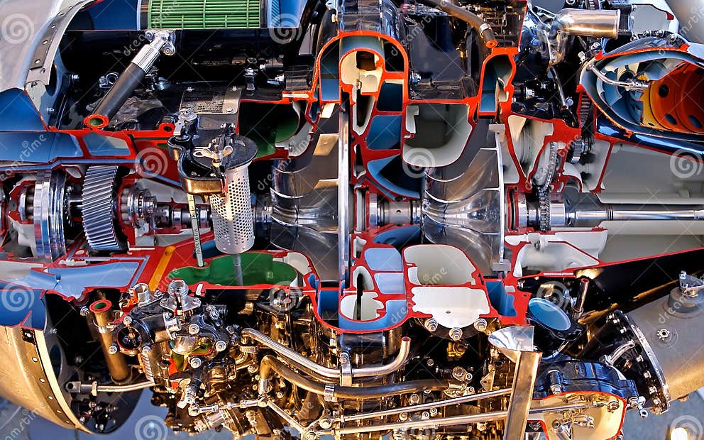 Inside jet engine stock image. Image of machinery, advanced - 10478707