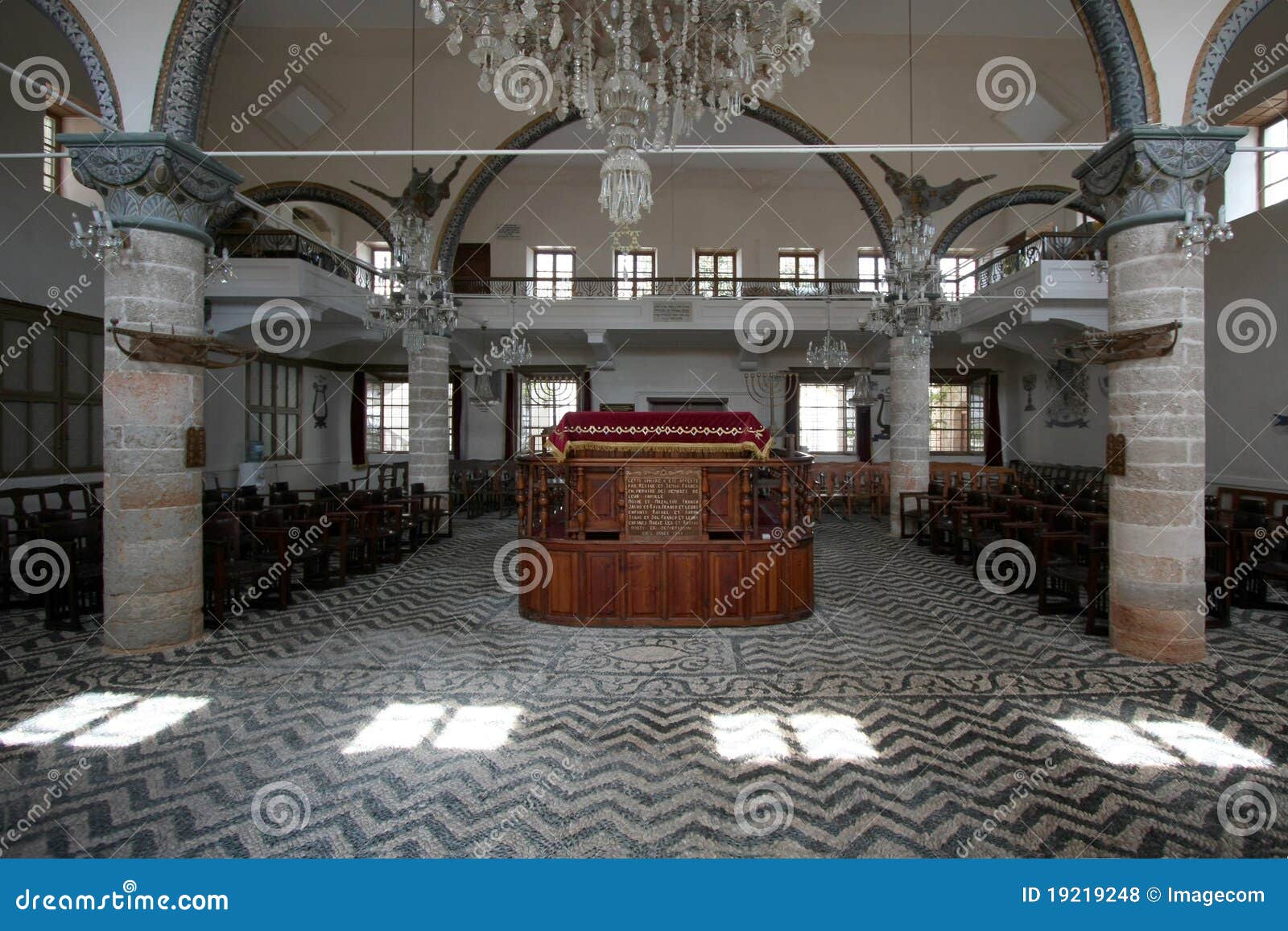 Inside Jewish Temple stock photo. Image of empty, alter - 19219248
