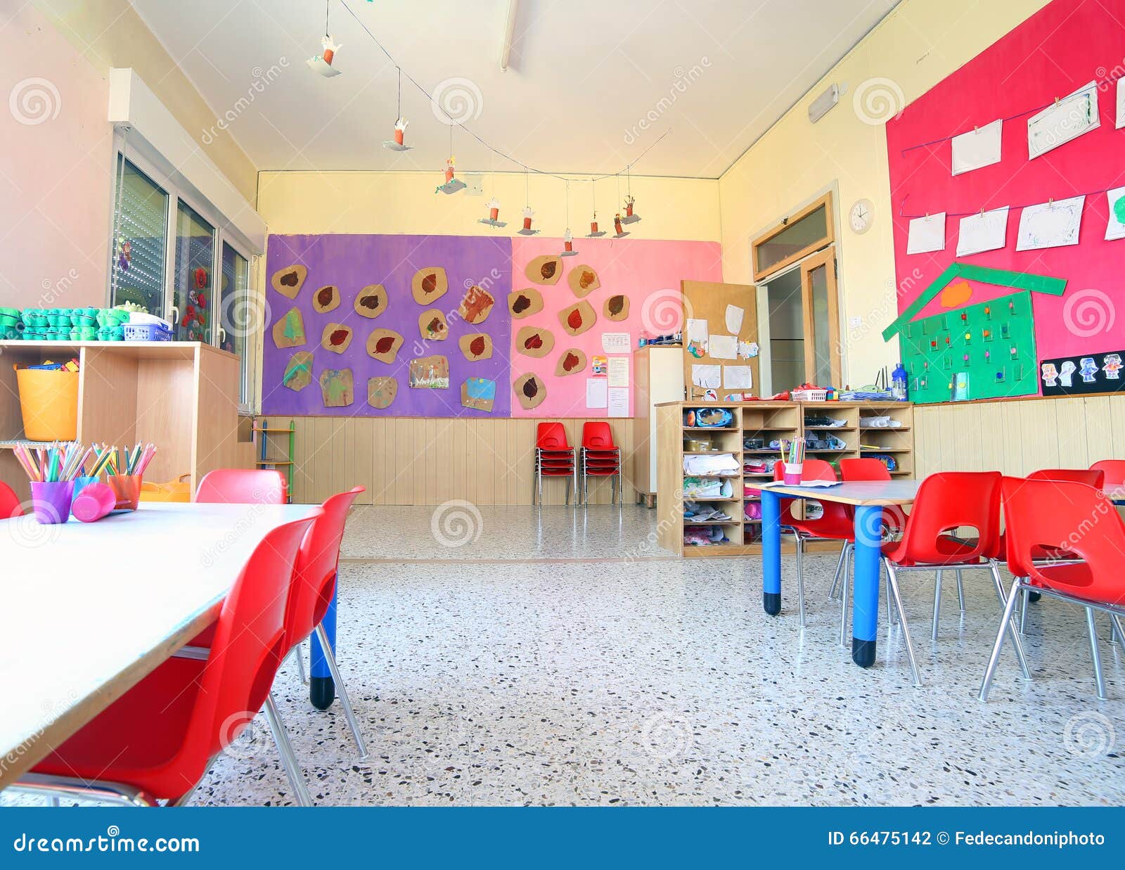 Inside of the Kindergarten Classroom Stock Photo - Image of school ...