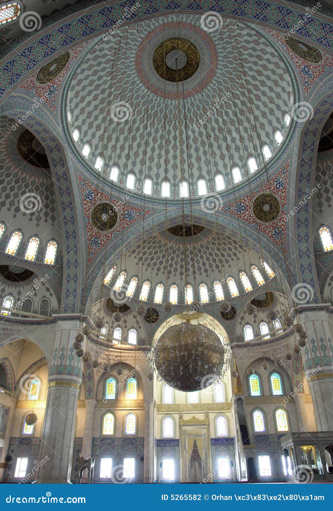 Inside of Kocatepe Mosque in Ankara Turkey Stock Photo - Image of ...