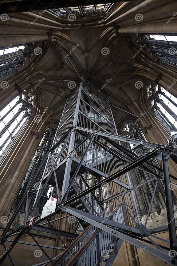 Inside the Koelner Dom Tower in Germany Stock Image - Image of ...