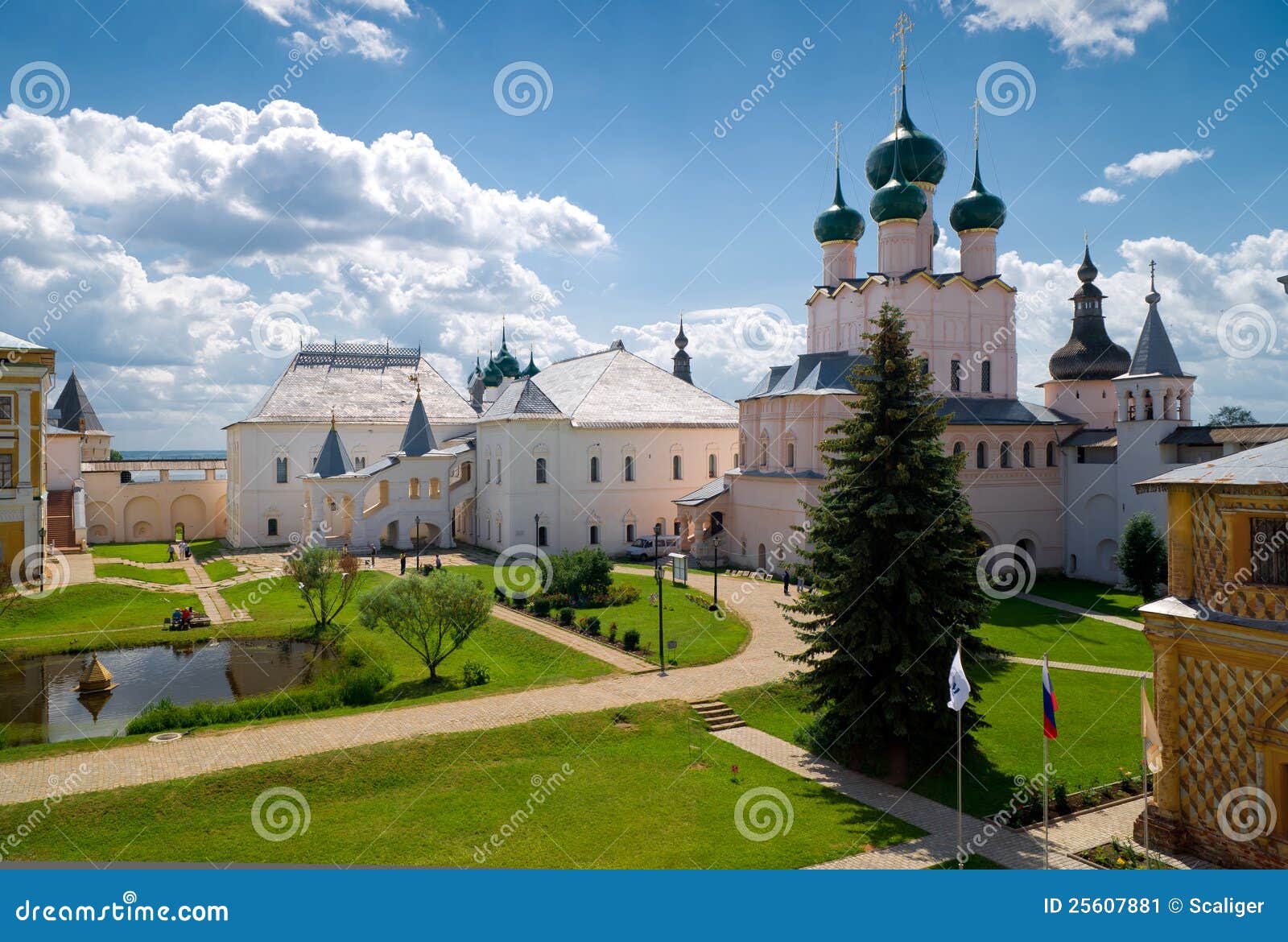 Inside Kremlin of Ancient Town of Rostov Stock Image - Image of ring ...