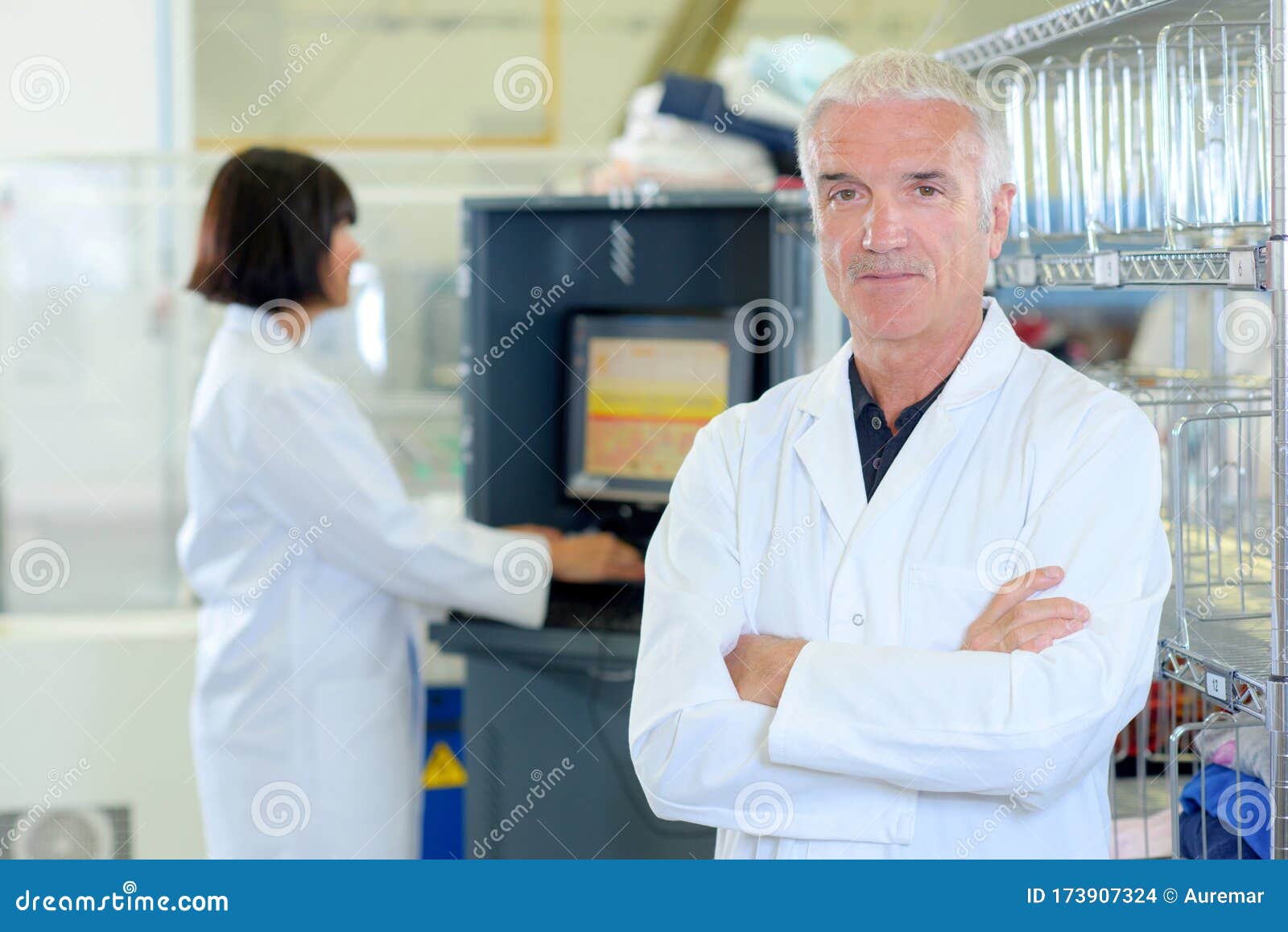 Inside laboratory stock photo. Image of pose, employer - 173907324