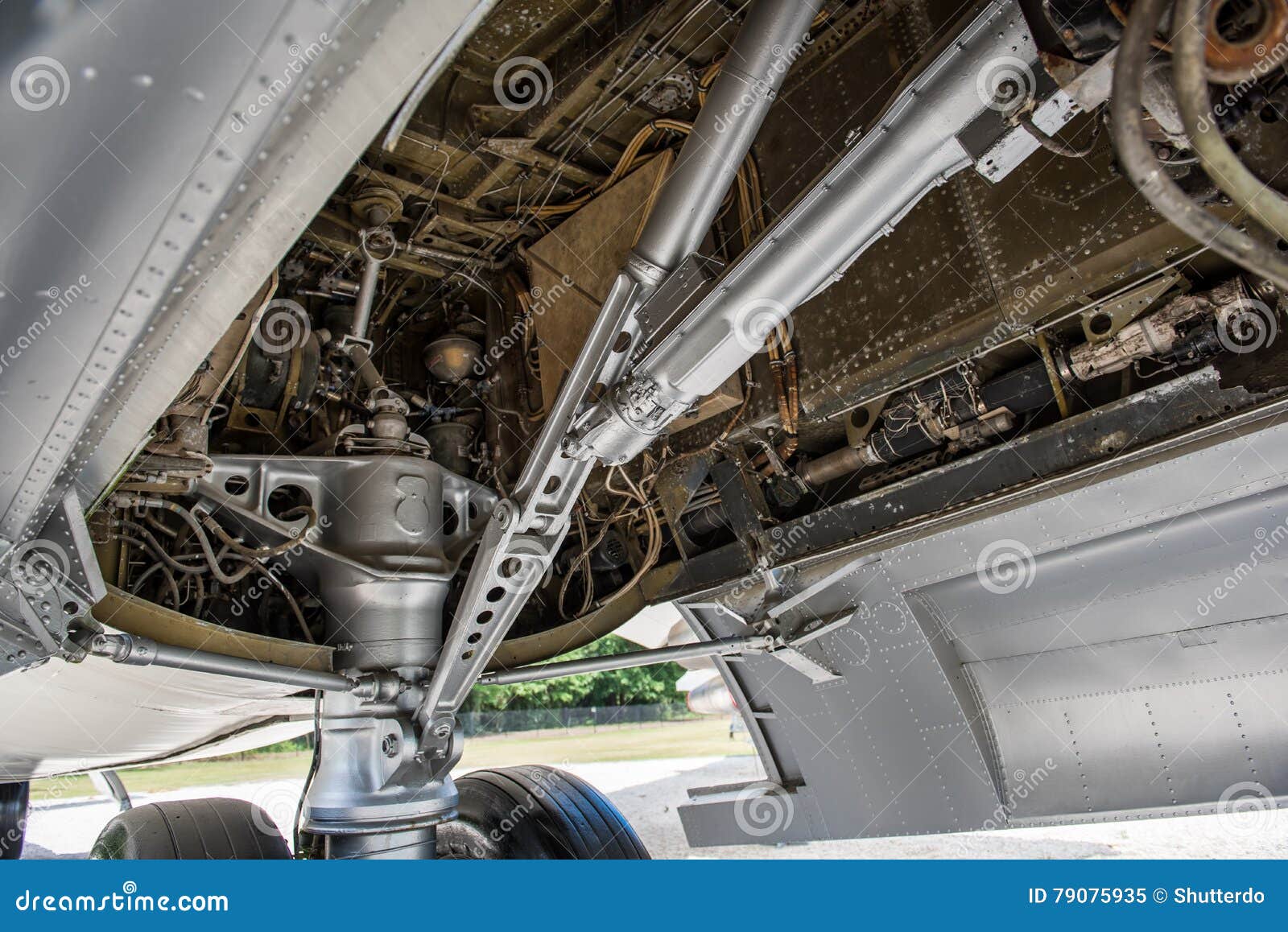 Inside the Landing Gear Compartment Stock Image - Image of landing ...
