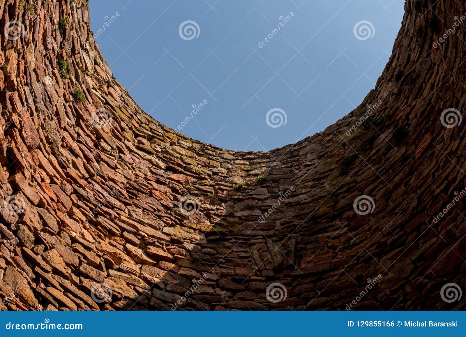 Inside of a large chimney stock photo. Image of industry - 129855166