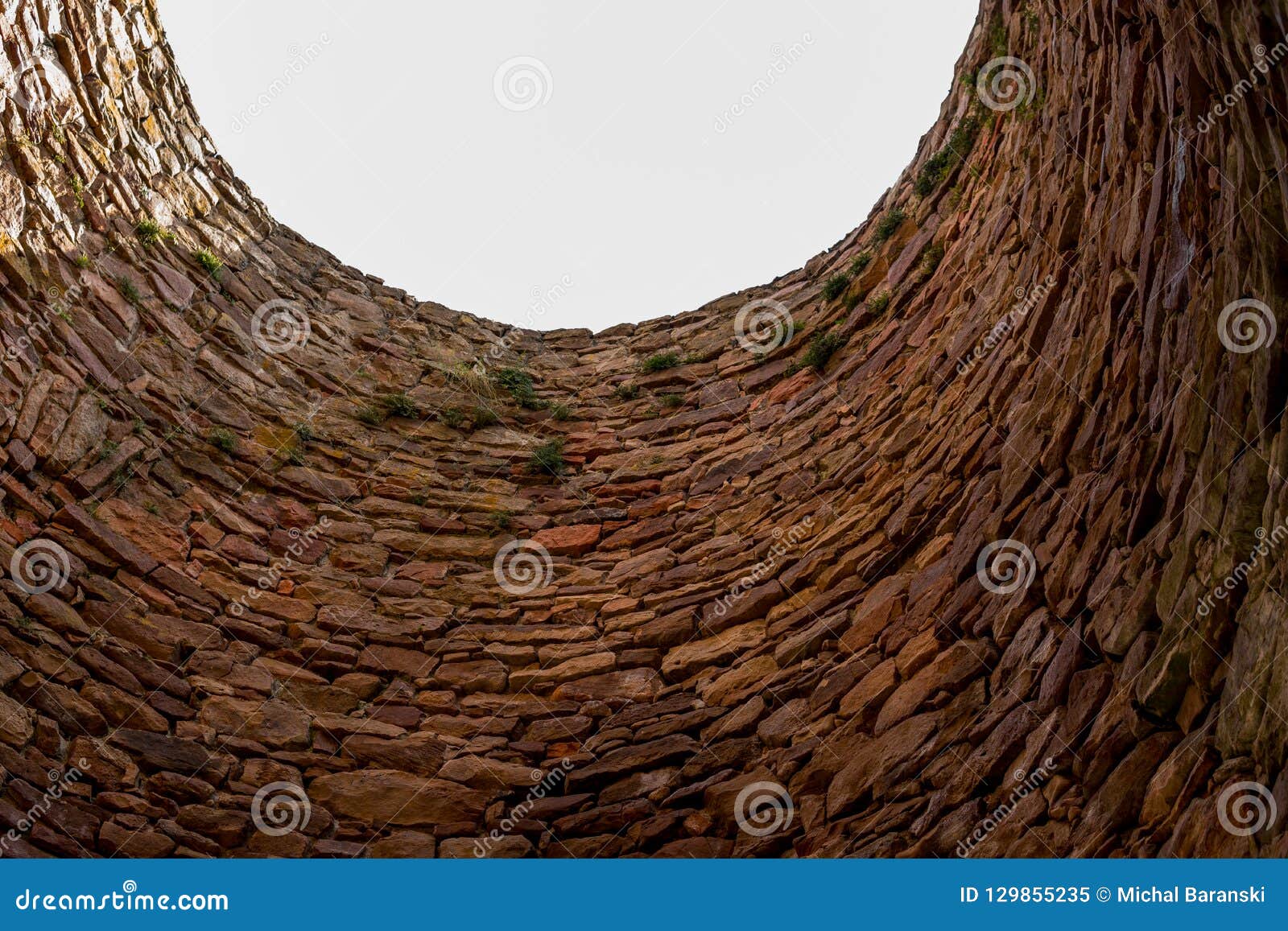 Inside of a large chimney stock image. Image of landmark - 129855235