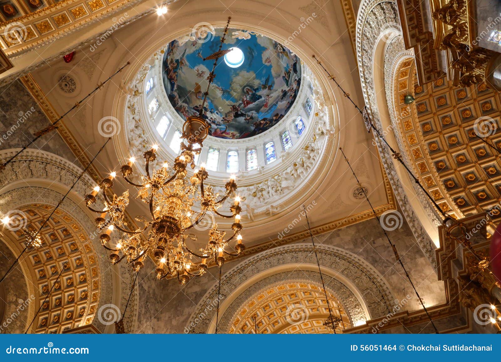 Inside of a Large, Modern Church Stock Photo - Image of religion ...