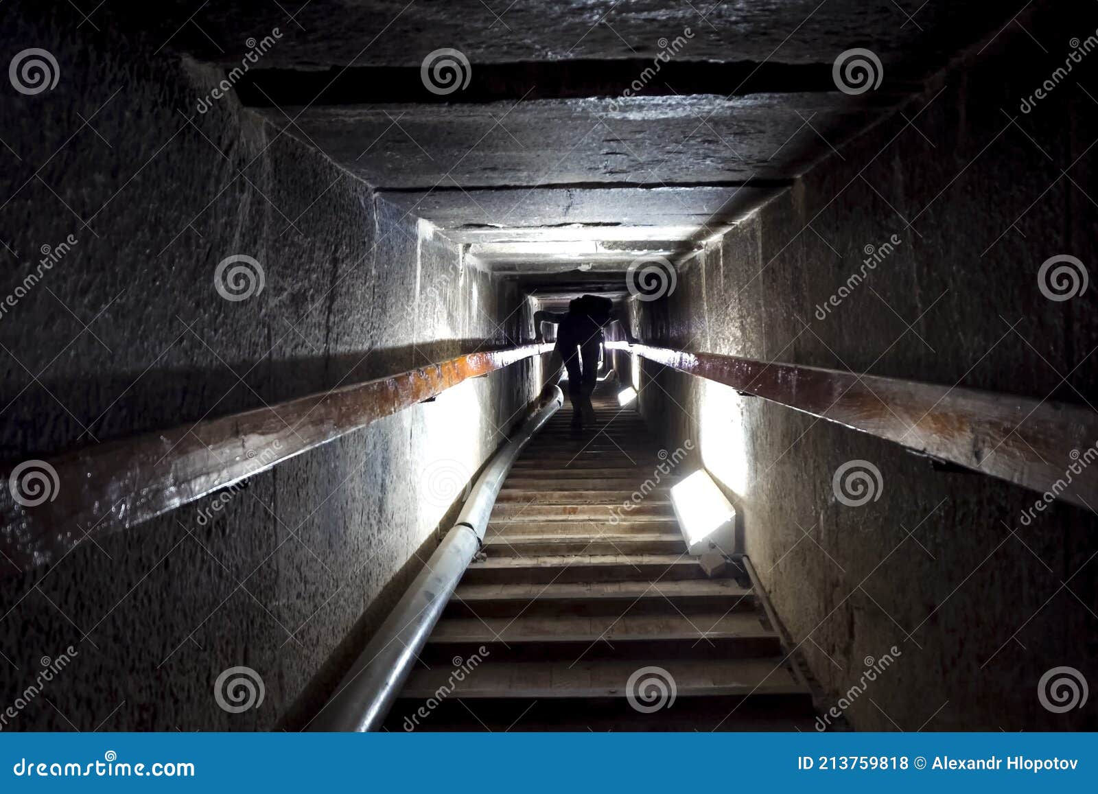 Inside the Large Pyramid. Inside the Pyramid Stock Photo - Image of ...