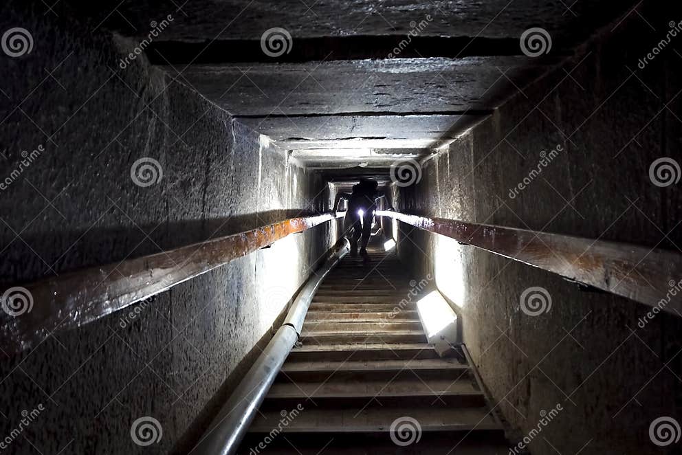 Inside the Large Pyramid. Inside the Pyramid Stock Image - Image of ...