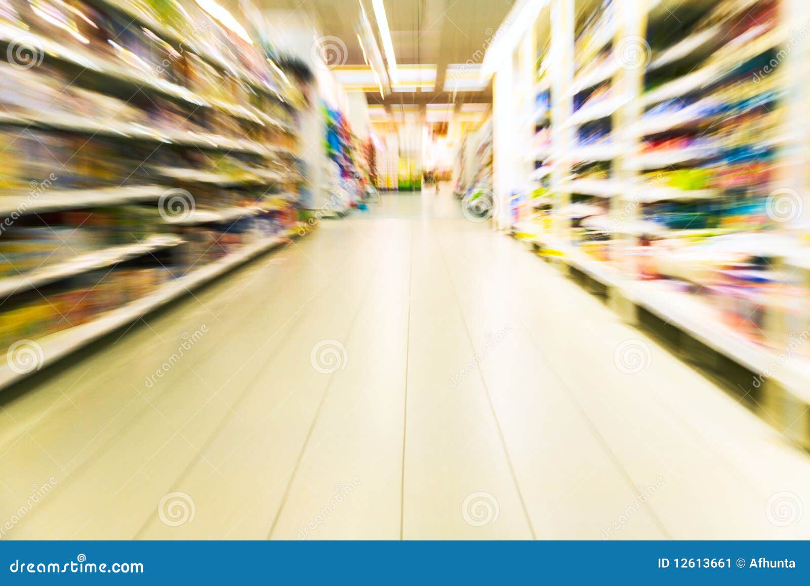 Inside a large supermarket stock image. Image of supermarket - 12613661