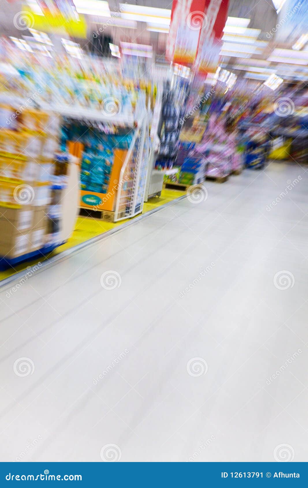 Inside a large supermarket stock image. Image of price - 12613791