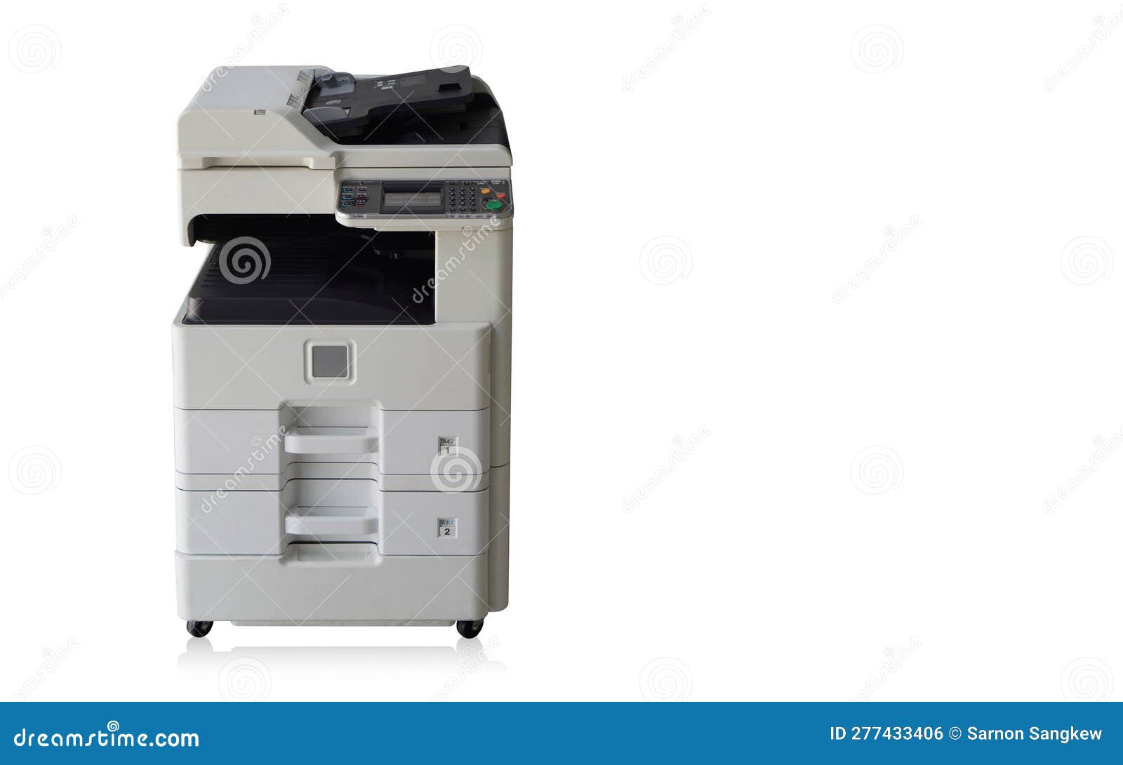 Inside Left, Black And White Digital Photocopier And Printer On ...