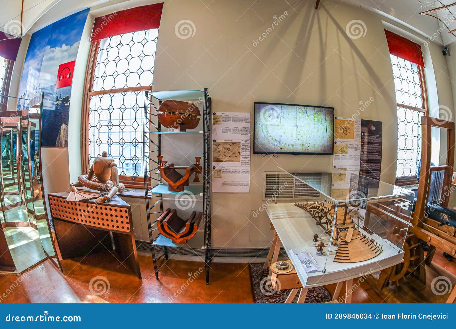 Inside of the Leonardo Da Vinci Museum, Venice, Italy Editorial Stock ...