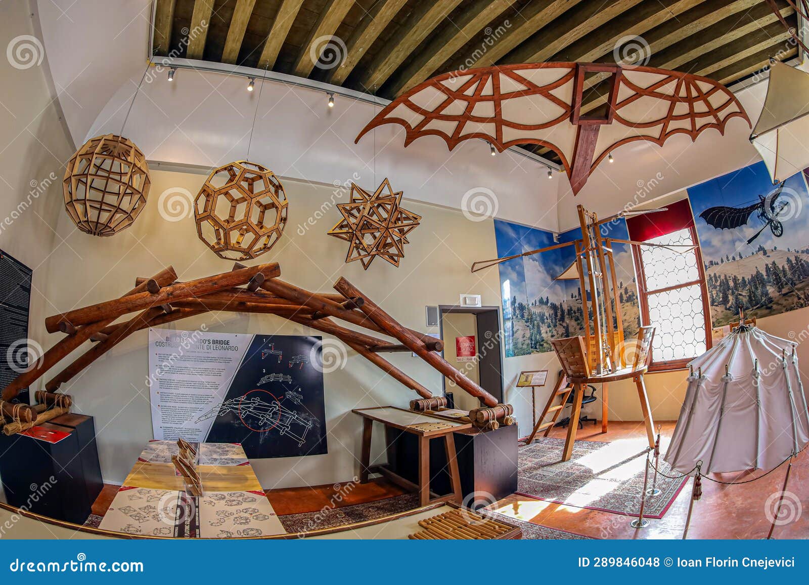 Inside of the Leonardo Da Vinci Museum, Venice, Italy Editorial Stock ...