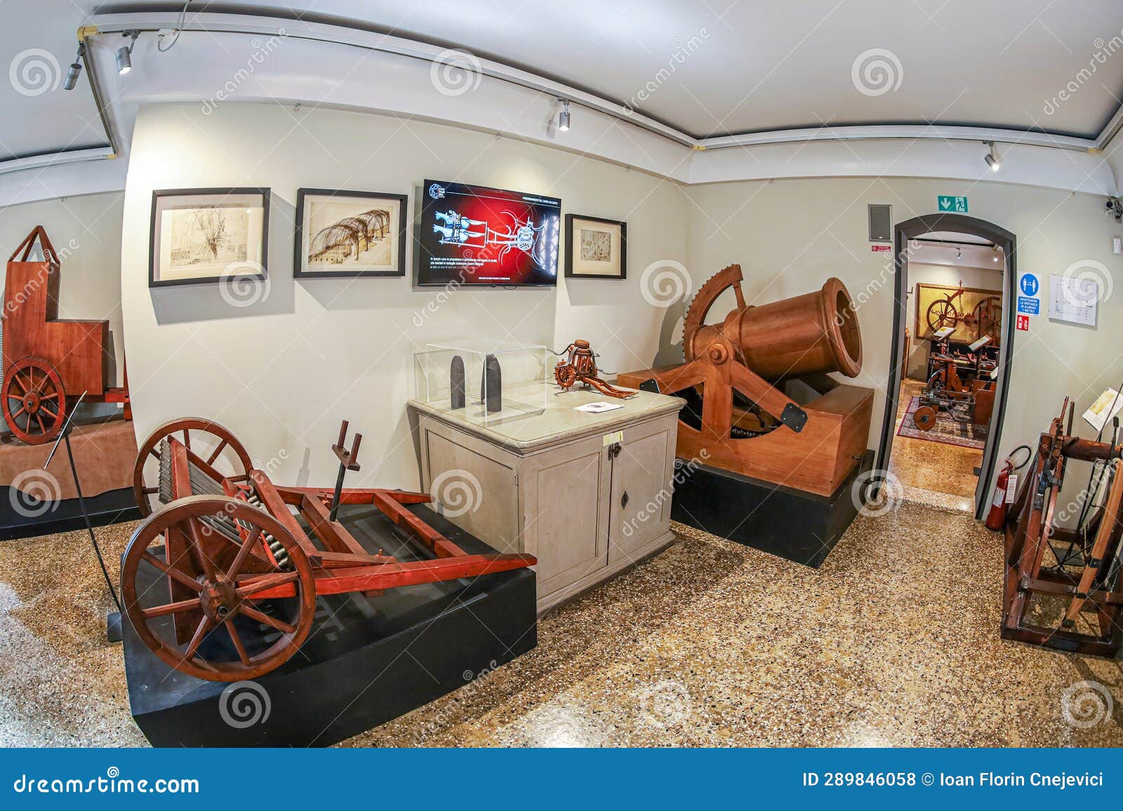 Inside of the Leonardo Da Vinci Museum, Venice, Italy Editorial Stock ...