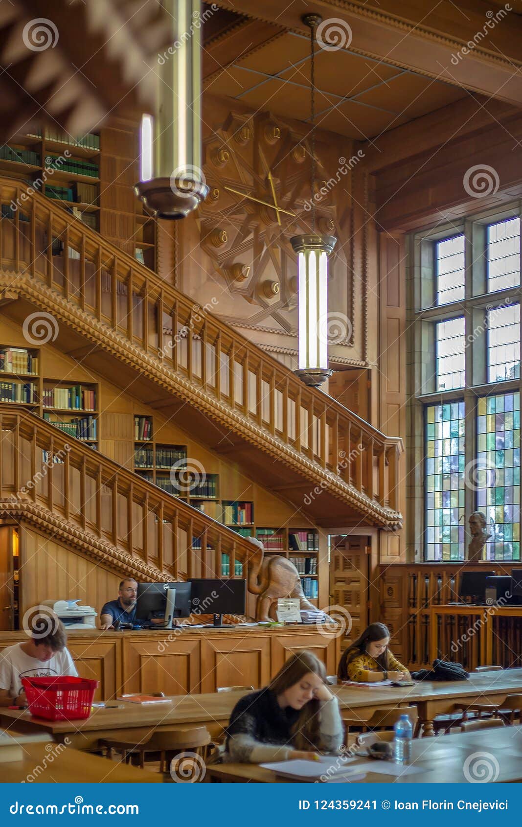 Inside the Library of the University of Leuven, Belgium Editorial Photo ...