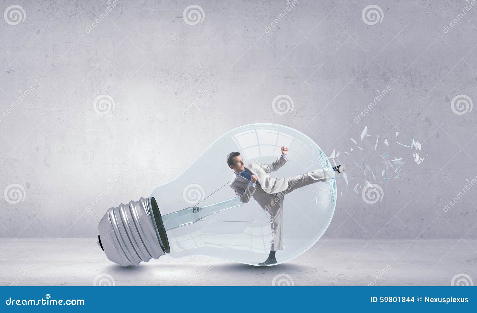 Inside light bulb stock photo. Image of electric, businessman - 59801844