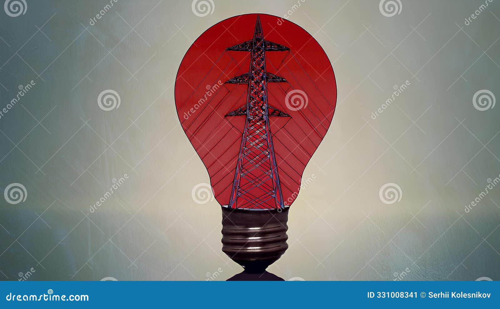 Concept: Power Problems, Power Grid Crisis, Blackout. Inside the Light ...