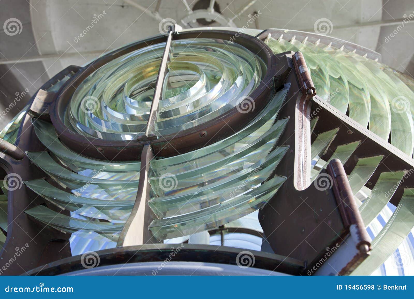 Inside Lighthouse stock photo. Image of mirror, island - 19456598