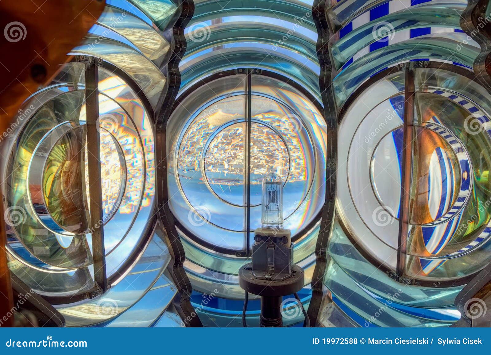 Inside of the Lighthouse Lantern Stock Photo - Image of kasbah ...