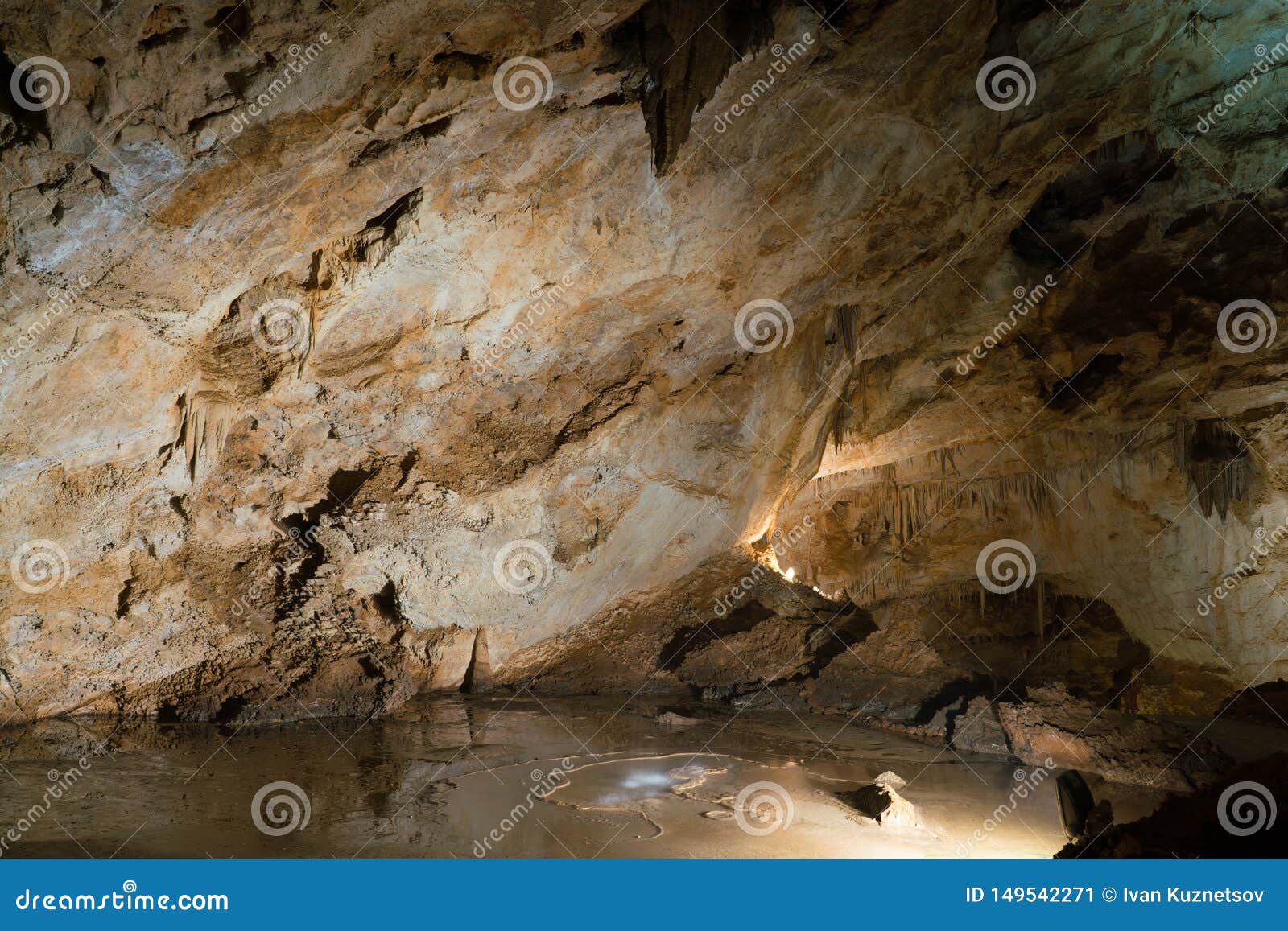 Inside Lipa Cave Near Cetinje in Montenegro Stock Image - Image of ...
