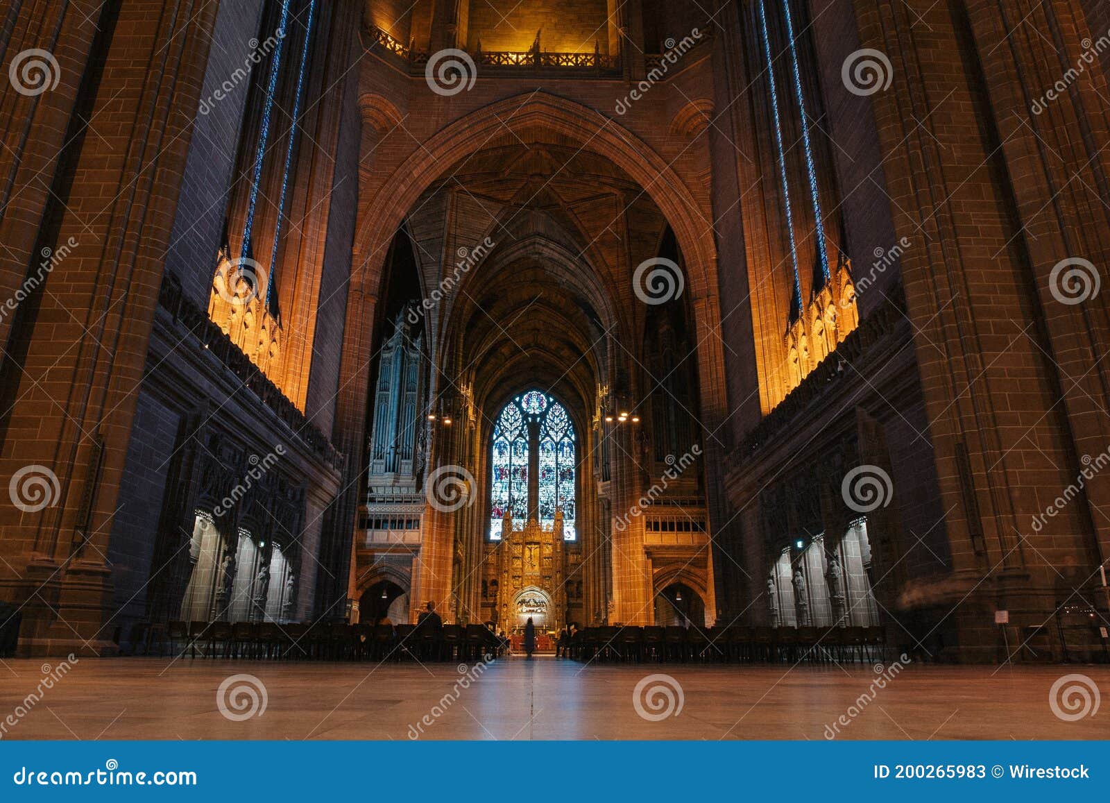 Inside of Liverpool Cathedral in UK Editorial Stock Photo - Image of ...