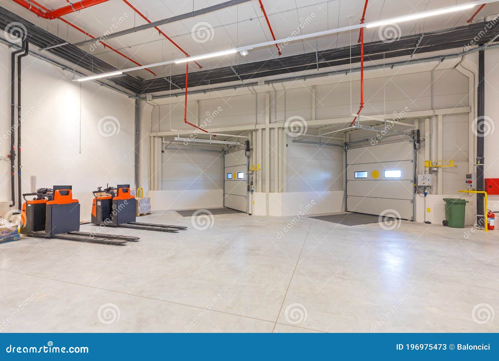 Inside Loading Bay stock image. Image of loading, door - 196975473