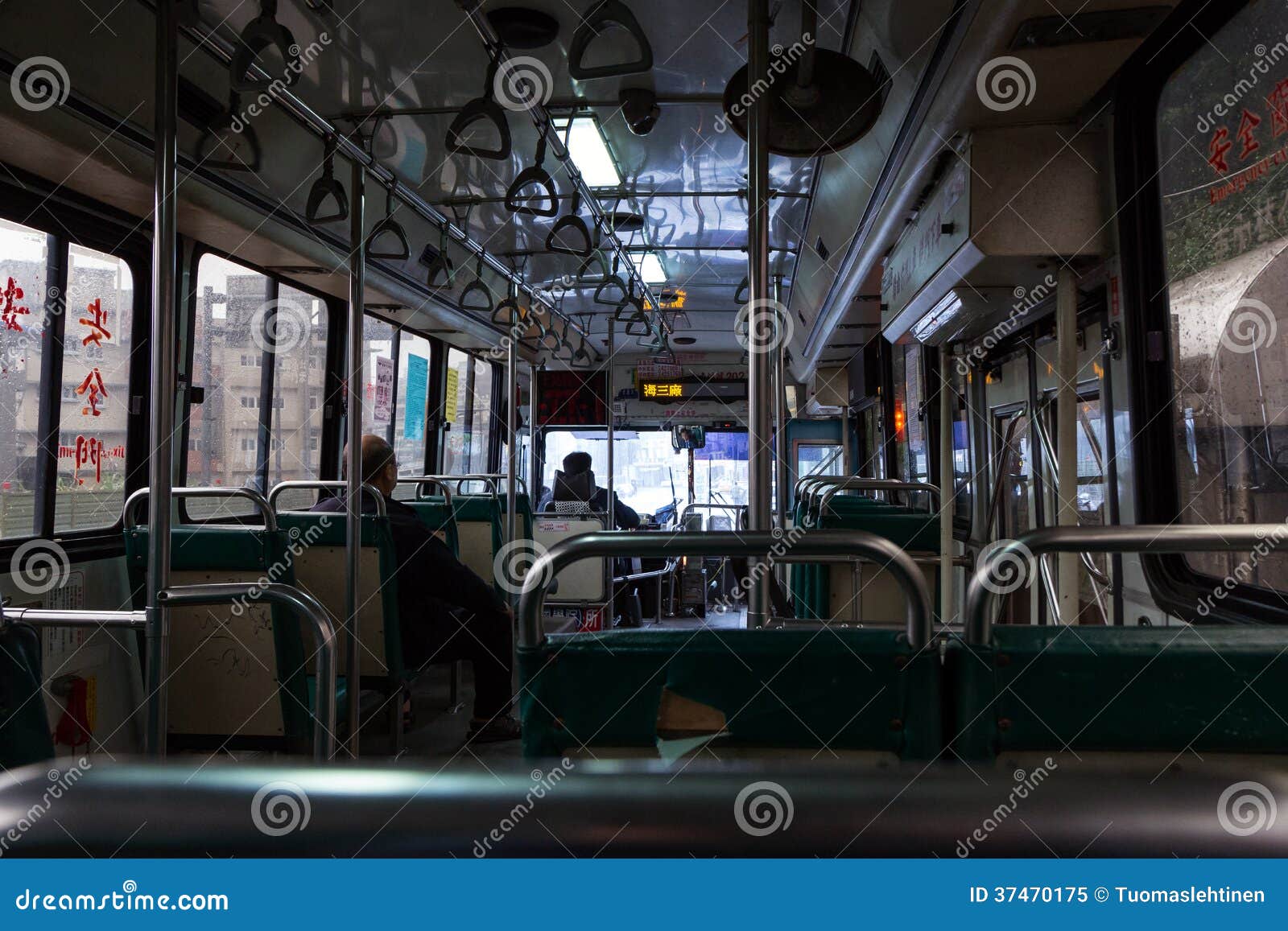 Inside a Local Bus in Keelung, Taiwan Editorial Image - Image of ...