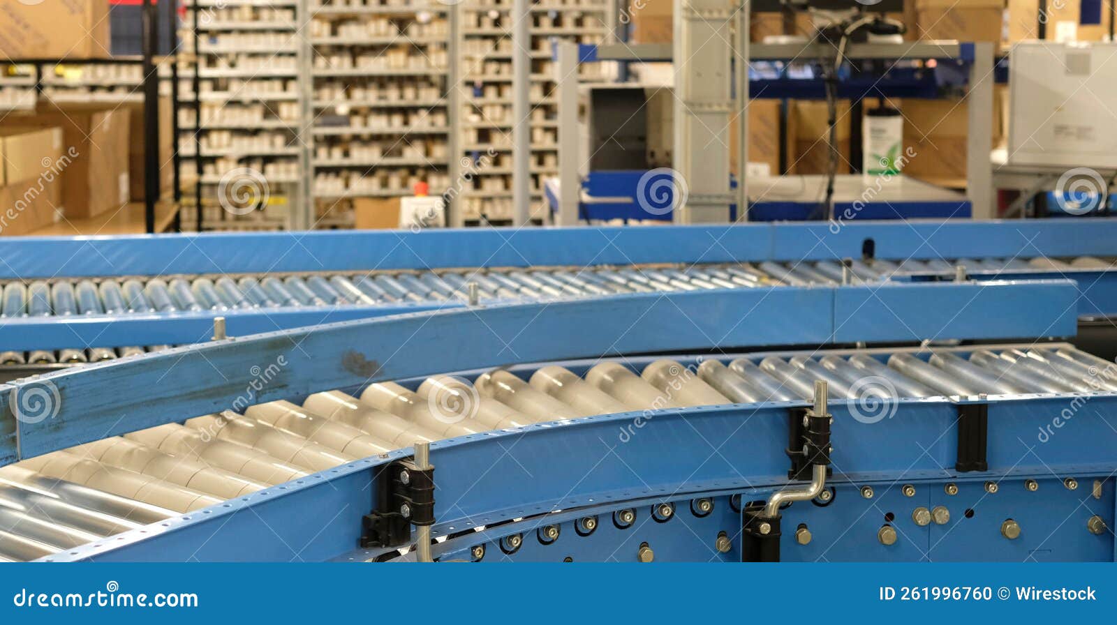 Inside a Logistics and Distribution Warehouse Stock Photo - Image of ...