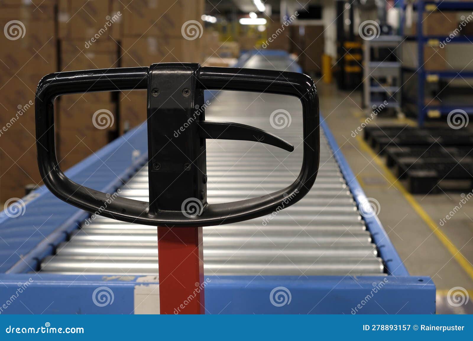 Inside a Logistics and Distribution Warehouse Stock Image - Image of ...