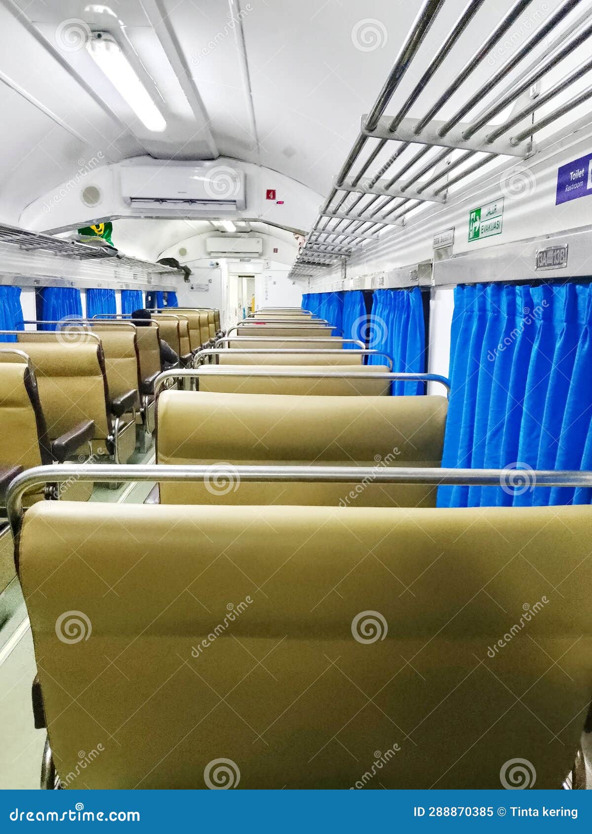 The Inside of a Long-distance Train Carriage that Crosses the Northern ...