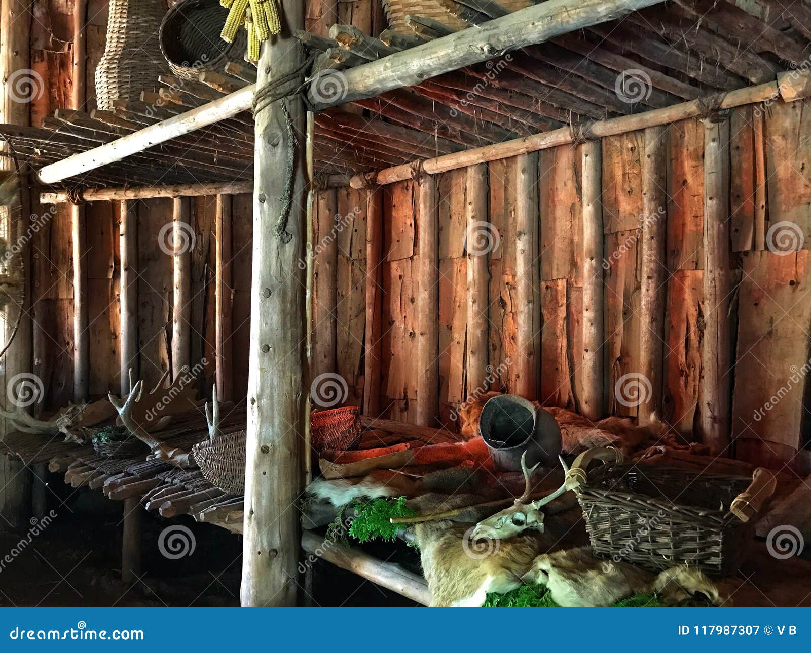 Inside A Long Cave With Pointy Walls And A Walking Trai. Stunning ...